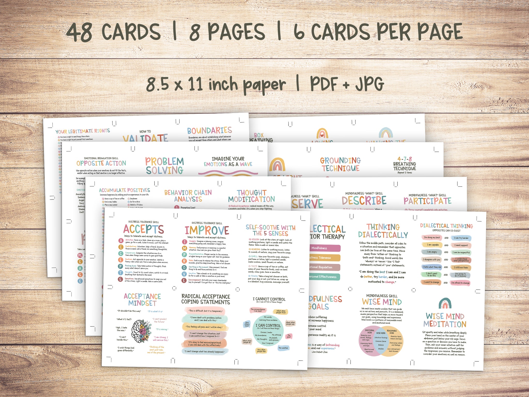 DBT Flash Cards – Shine and Thrive Therapy